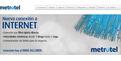 Metrotel lanzó un servicio de Internet a través de fibra óptica para ...